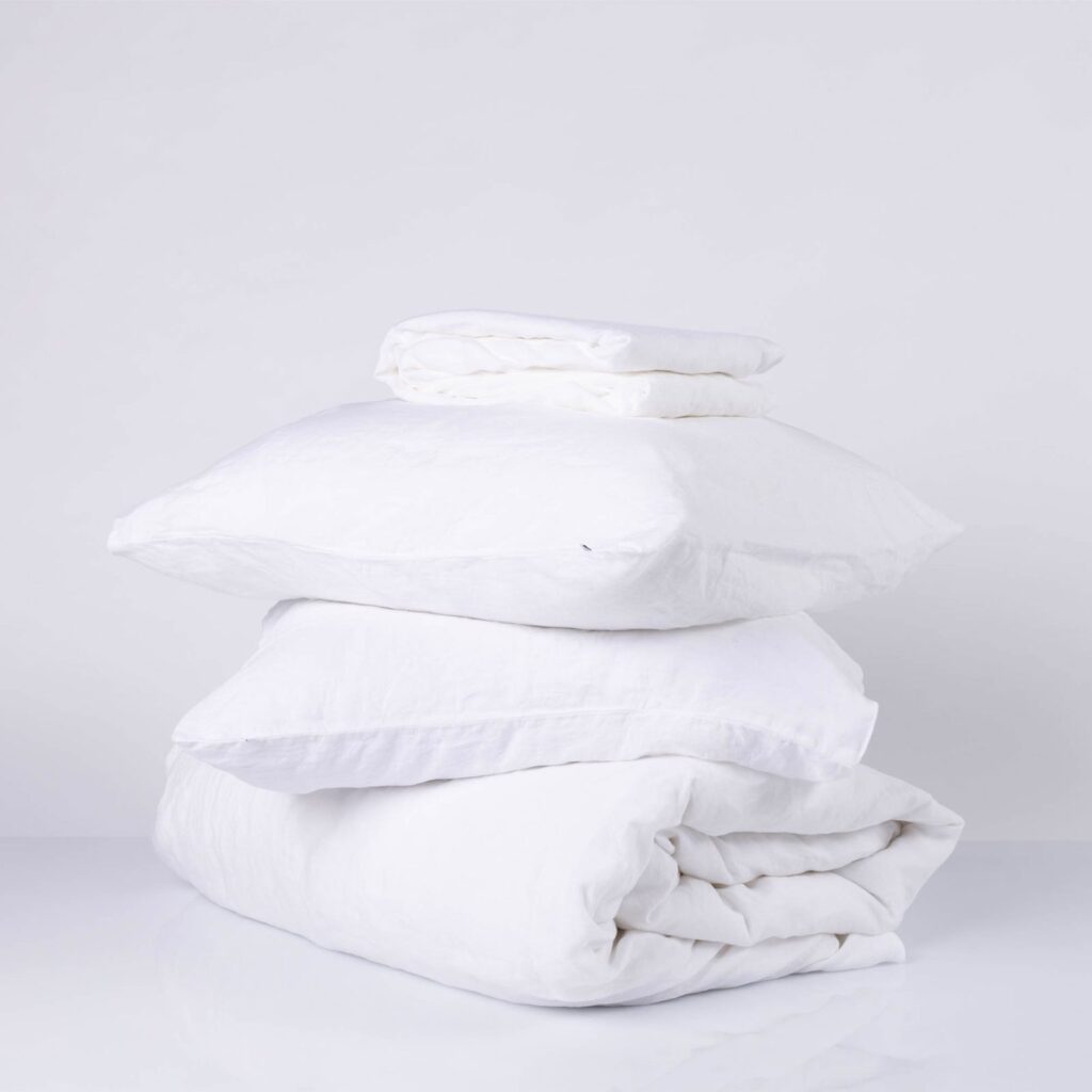 Washed Linen Bed Bundle • Local & Natural European Linen • Kalani