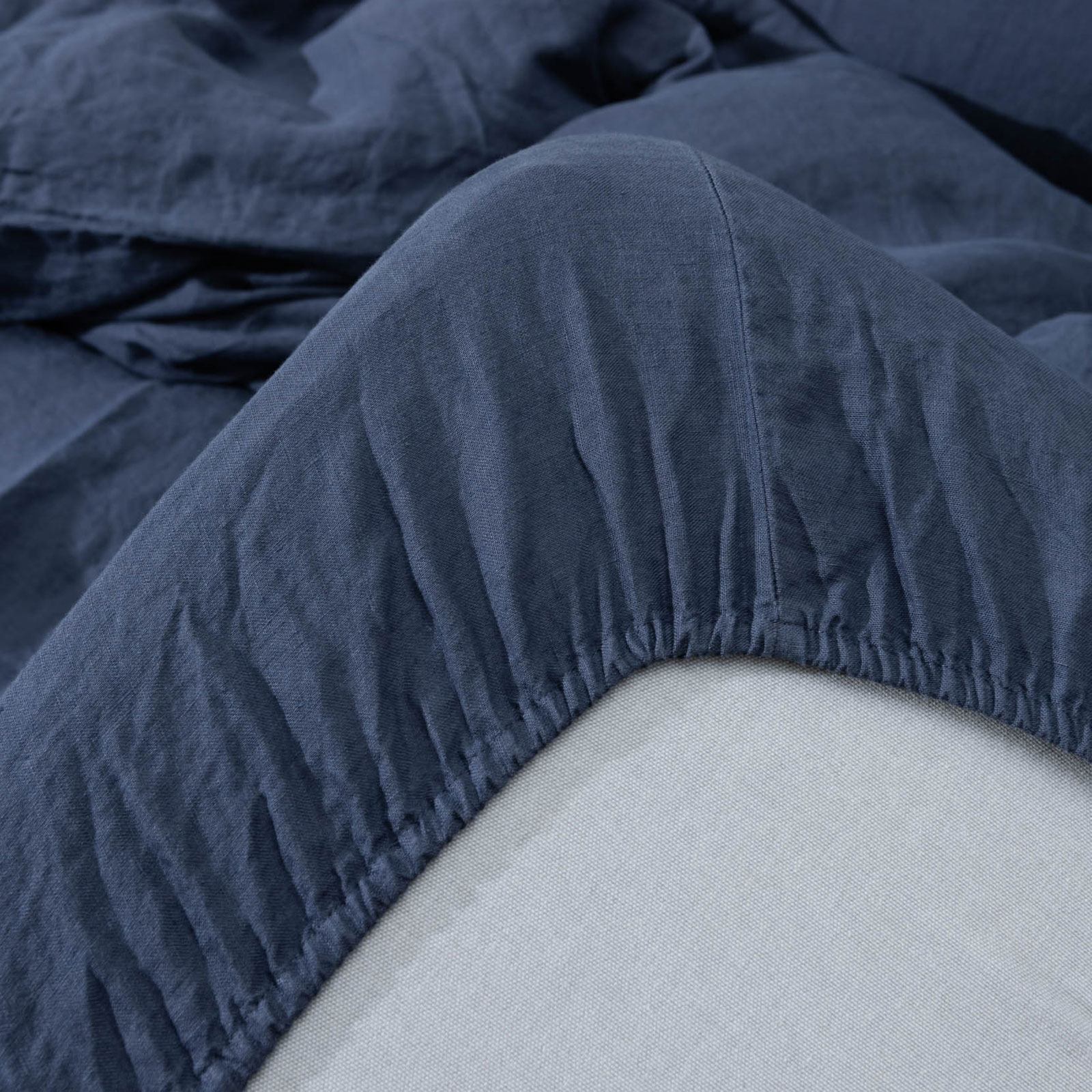 Washed Linen Fitted Sheet • Local & Natural European Linen • Kalani