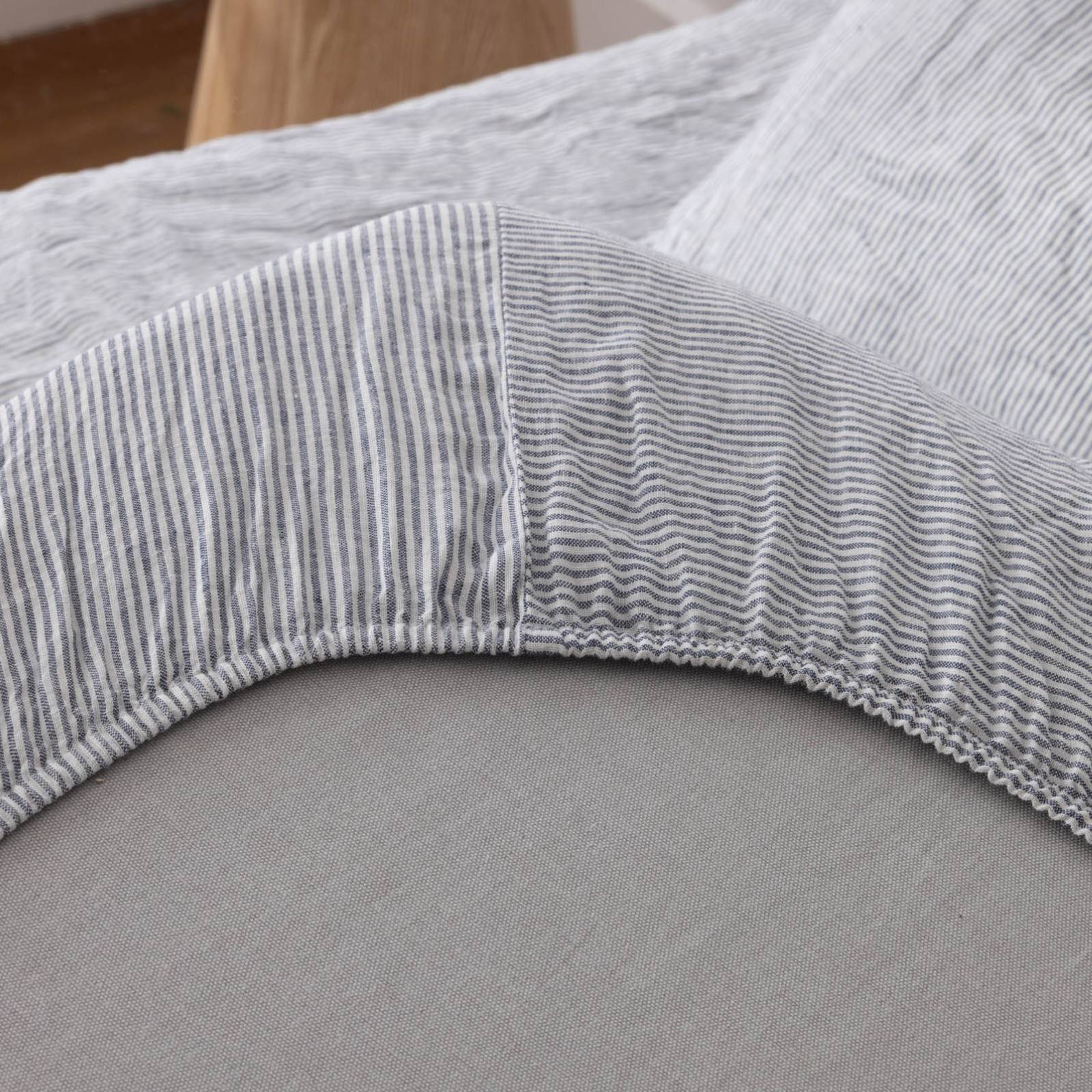 Washed Linen Fitted Sheet • Local & Natural European Linen • Kalani