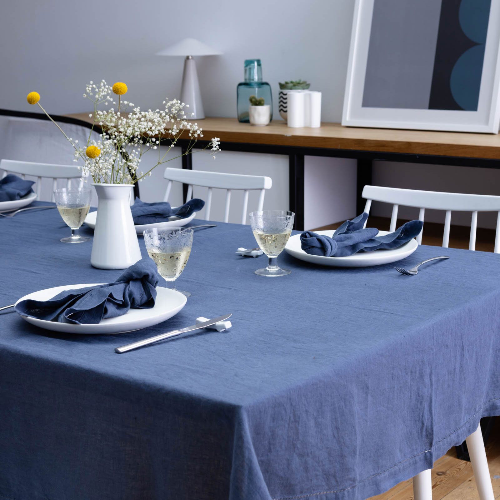 Washed Linen Tablecloth • Local & Natural European Linen • Kalani