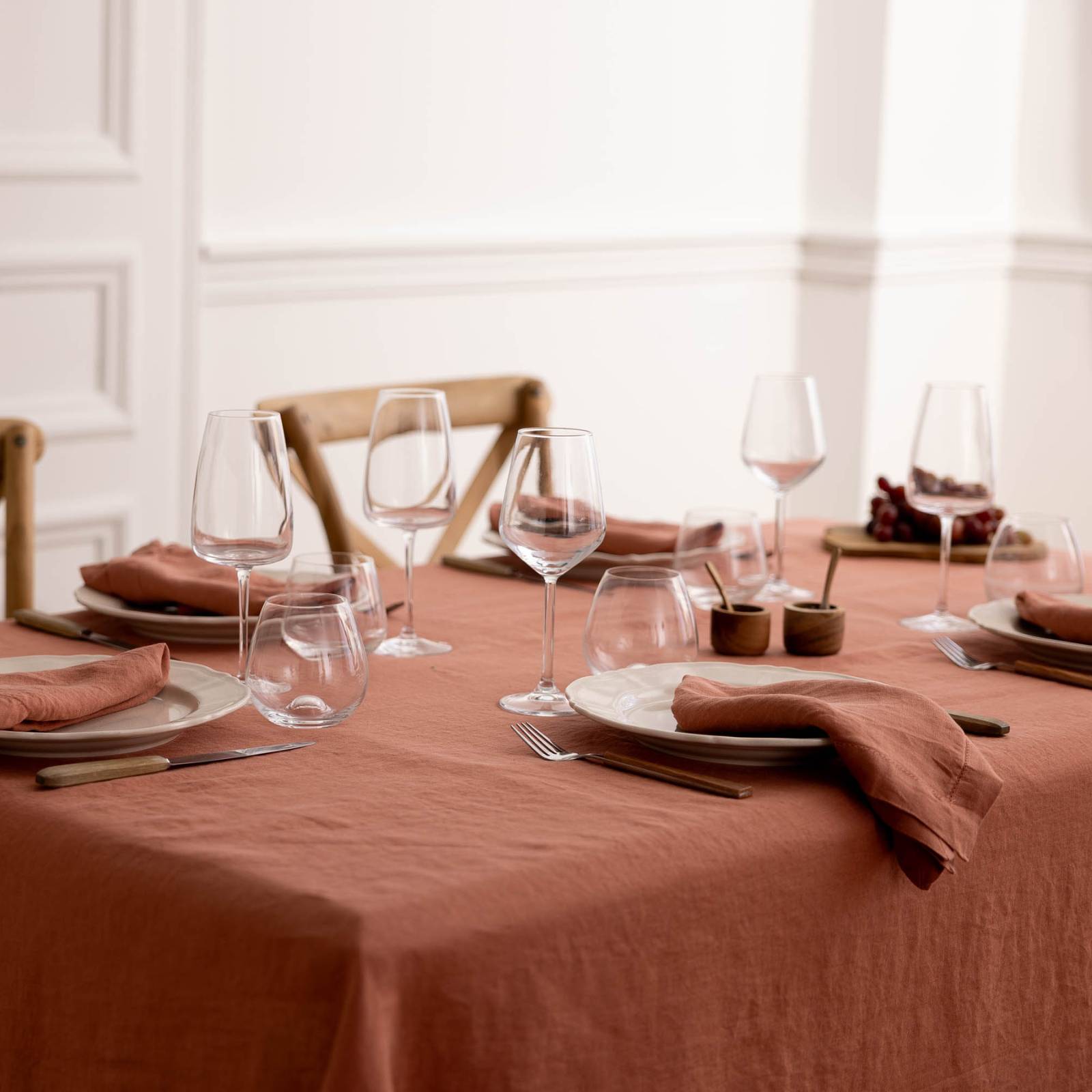 Washed Linen Tablecloth • Local & Natural European Linen • Kalani